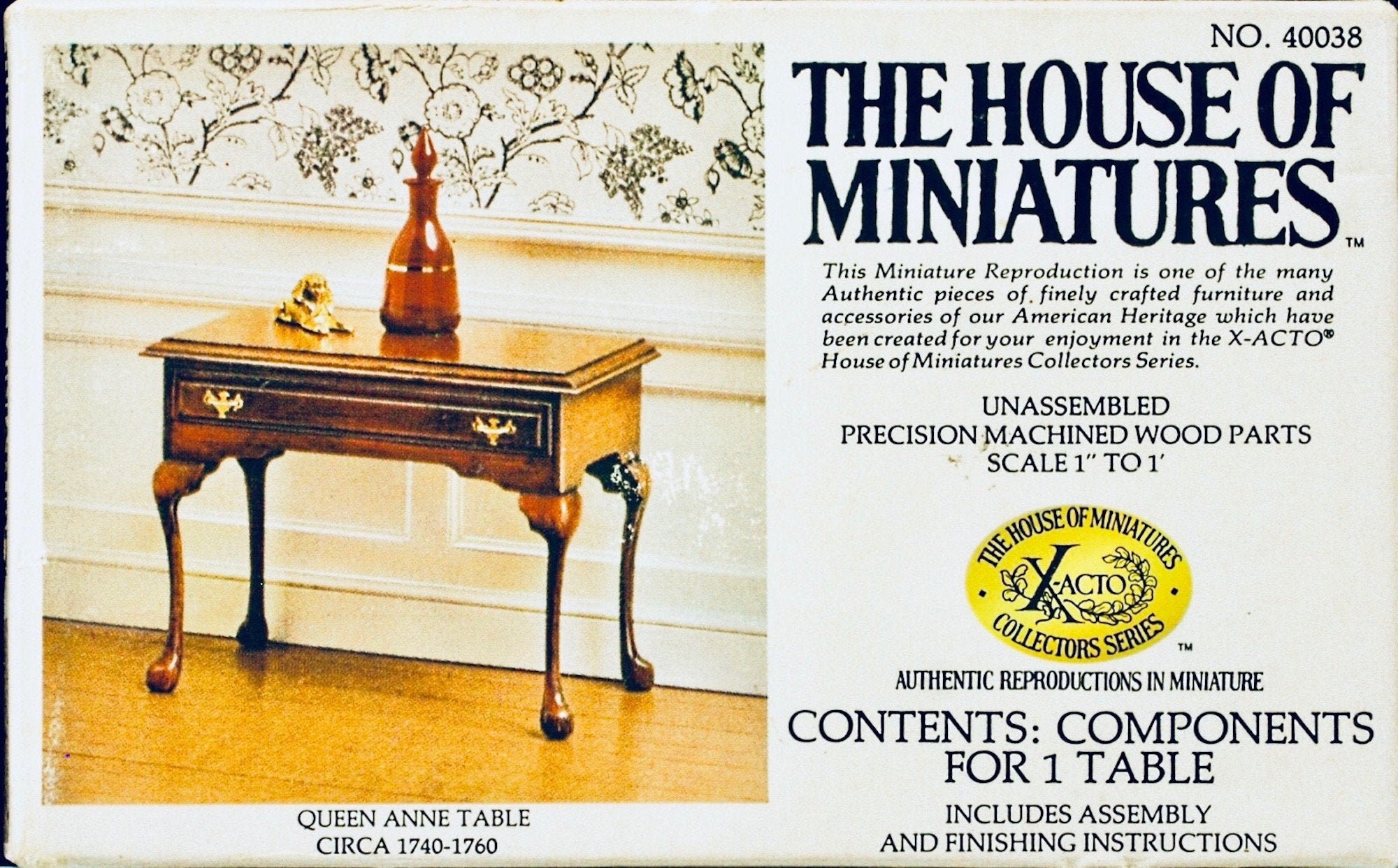 Dollhouse Miniatures Doll Furniture The House of Miniatures Queen Anne ...