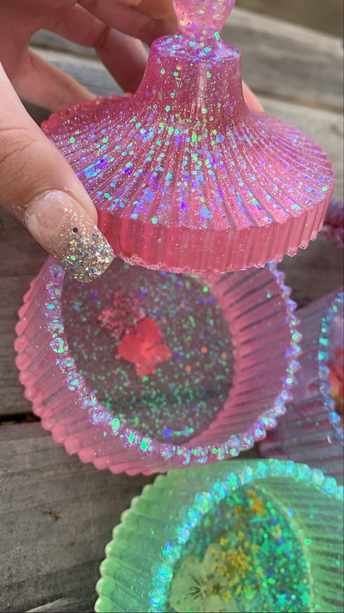 Sparkly Trinket Boxes - Etsy