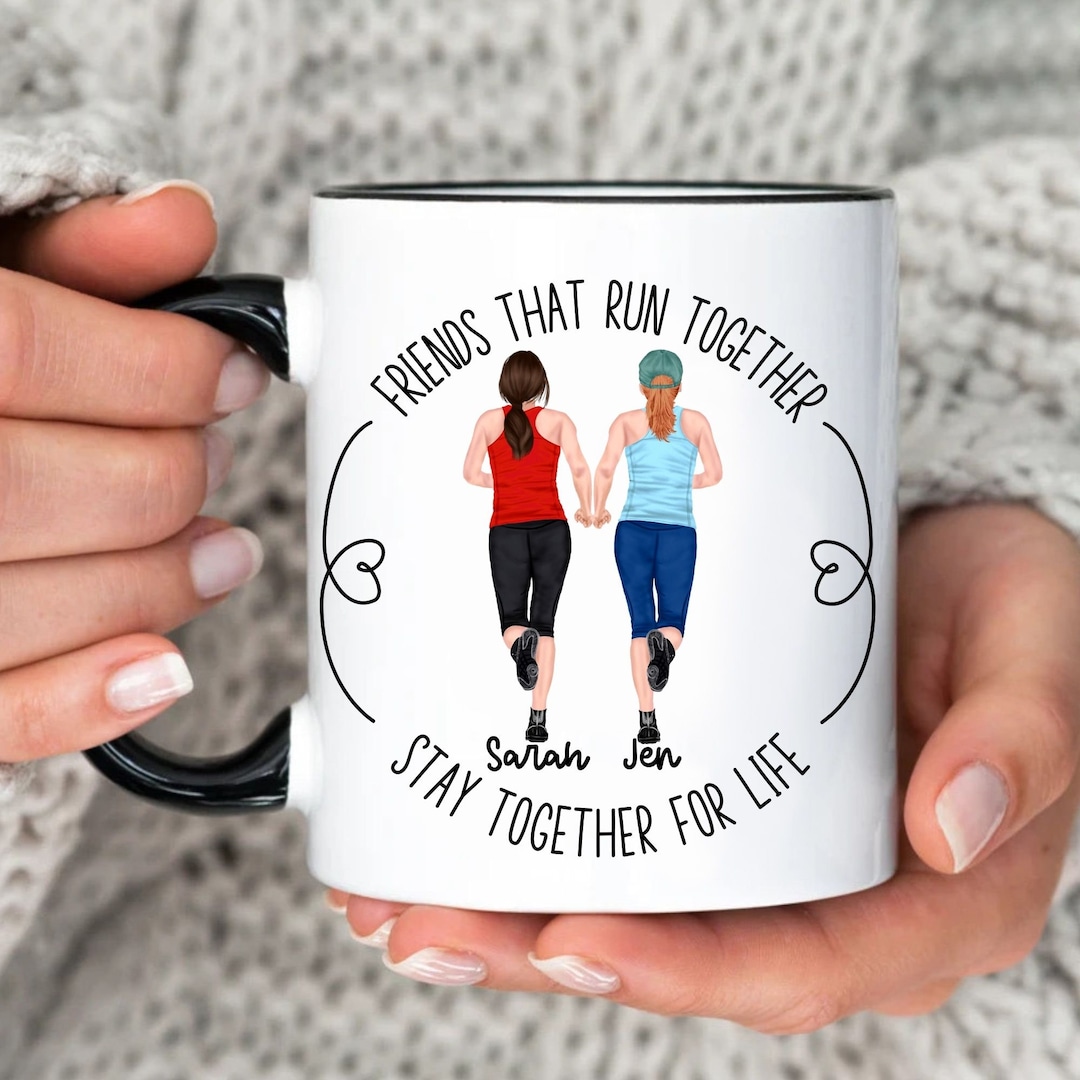 Personalized Runner Mug, Runner Friends Gift, Workout Friends Mug, Gift ...