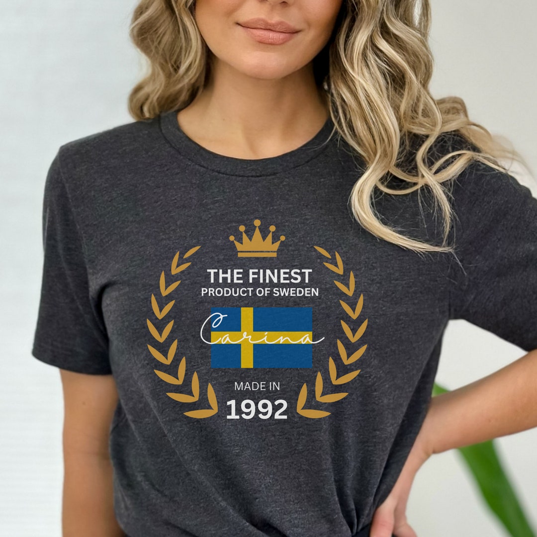 Personalized Sweden Shirt, Swedish Gifts, Swedish Tshirt, Sweden Tshirt ...