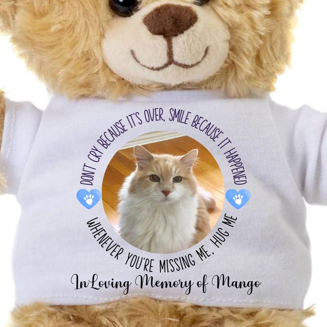 Custom Teddy Bear Memory Bear Sympathy Bear Memorial Bear - Etsy