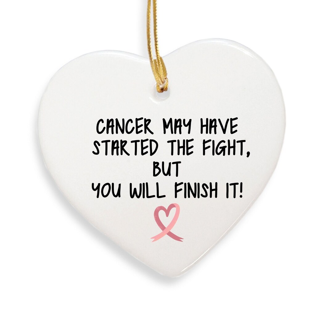 Cancer Support Ornament, Fighting Cancer, Cancer Fighter Gift, Cancer ...