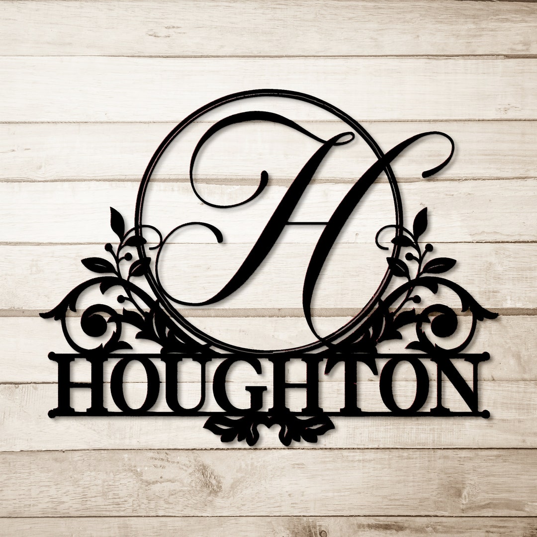 Personalized Metal Sign Last Name Sign Custom Wedding Gift Metal ...