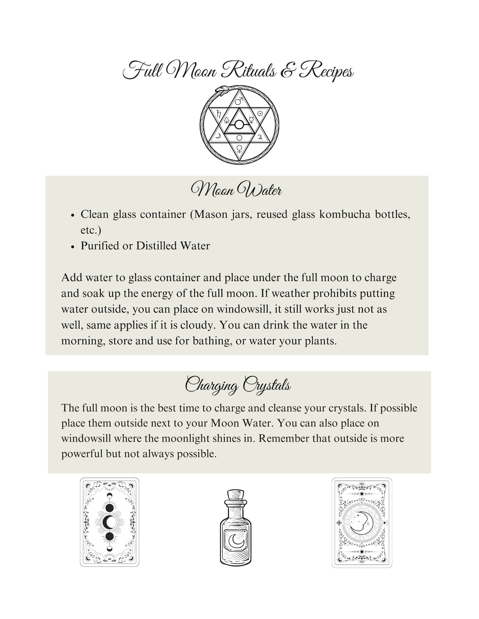 Moon Phase Workbook With Over 100 Pages of Prompts, Exercises, Recipes ...