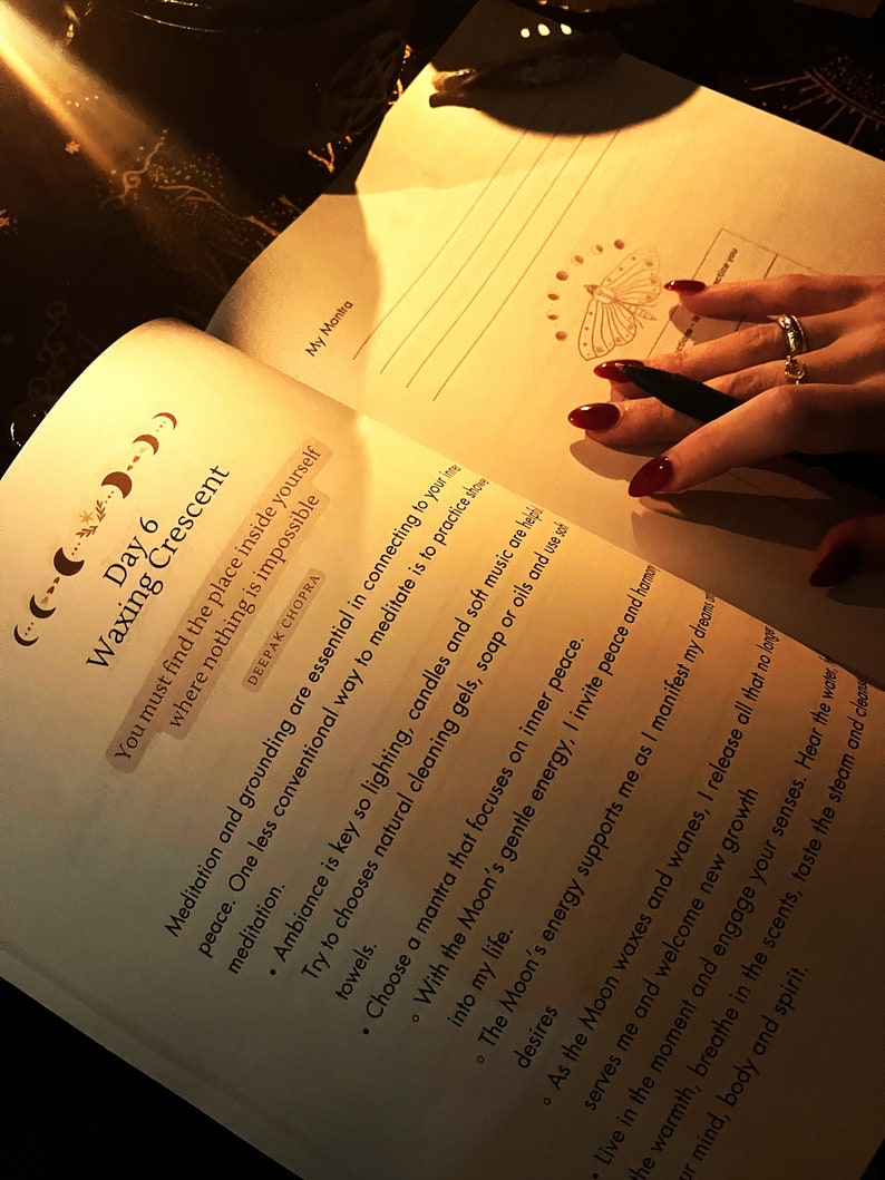 Moon Phase Workbook With Over 100 Pages of Prompts, Exercises, Recipes ...