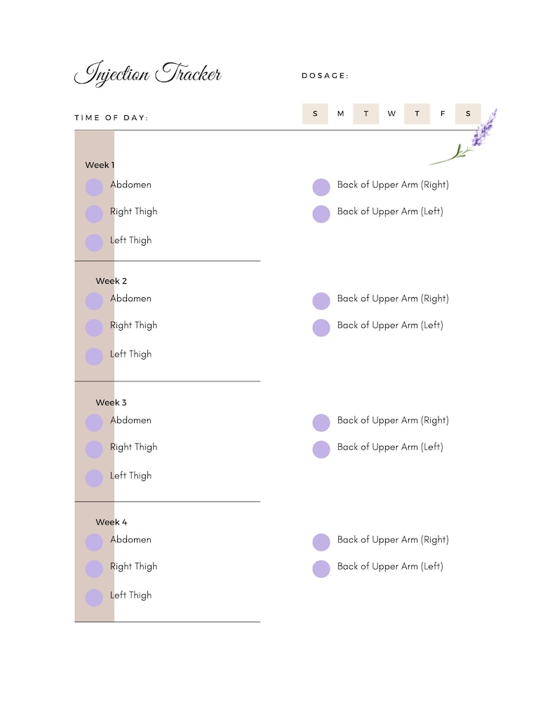 GLP-1 Tracking Journal - Etsy