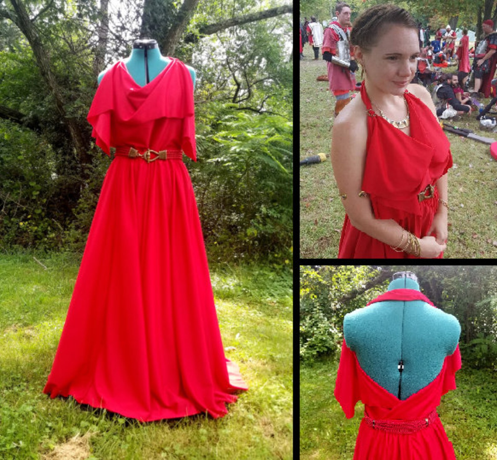 Greek Roman Peplos Chiton Dress | Etsy
