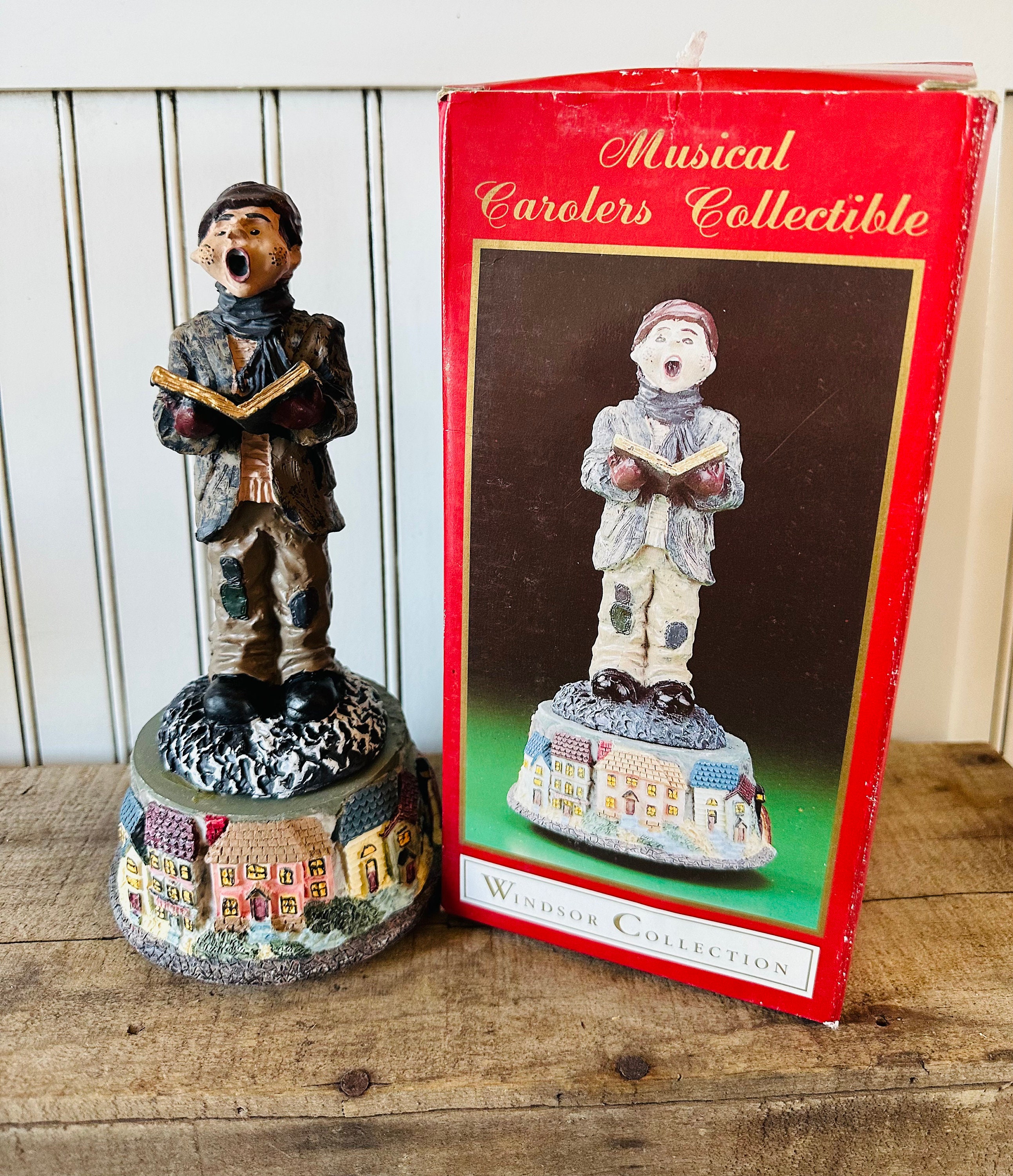 Musical Man Caroler Music Box Windsor Collection "silent Night" - Etsy