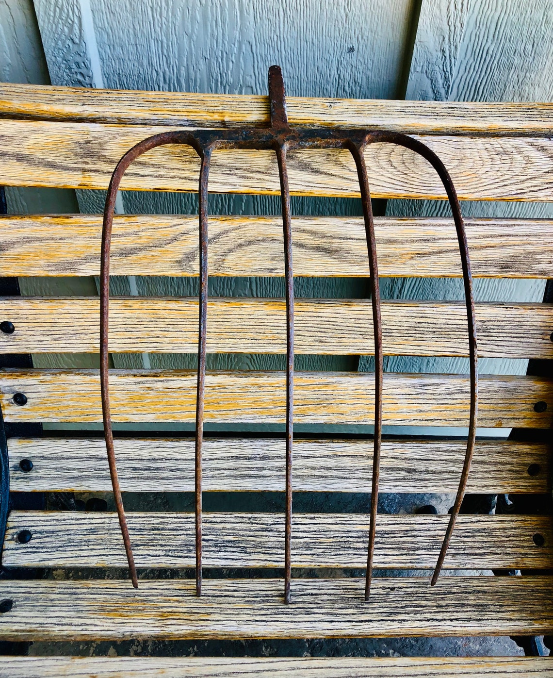 Large Vintage 5 Prong Pitch Fork Head - Etsy