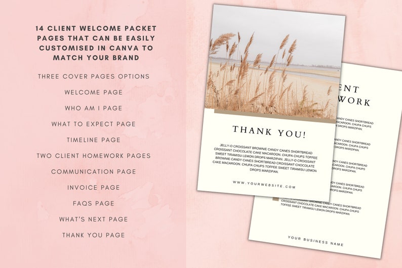Client Welcome Packet Canva Template Client Intro Template - Etsy
