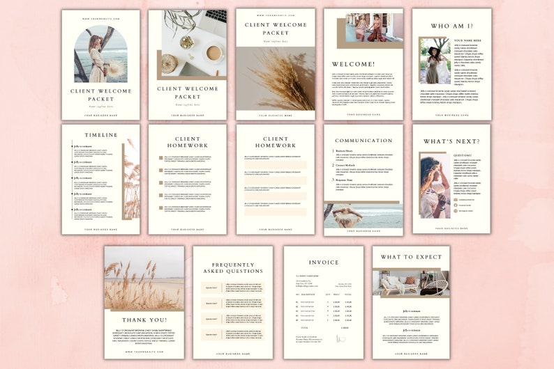 Client Welcome Packet Canva Template Client Intro Template - Etsy