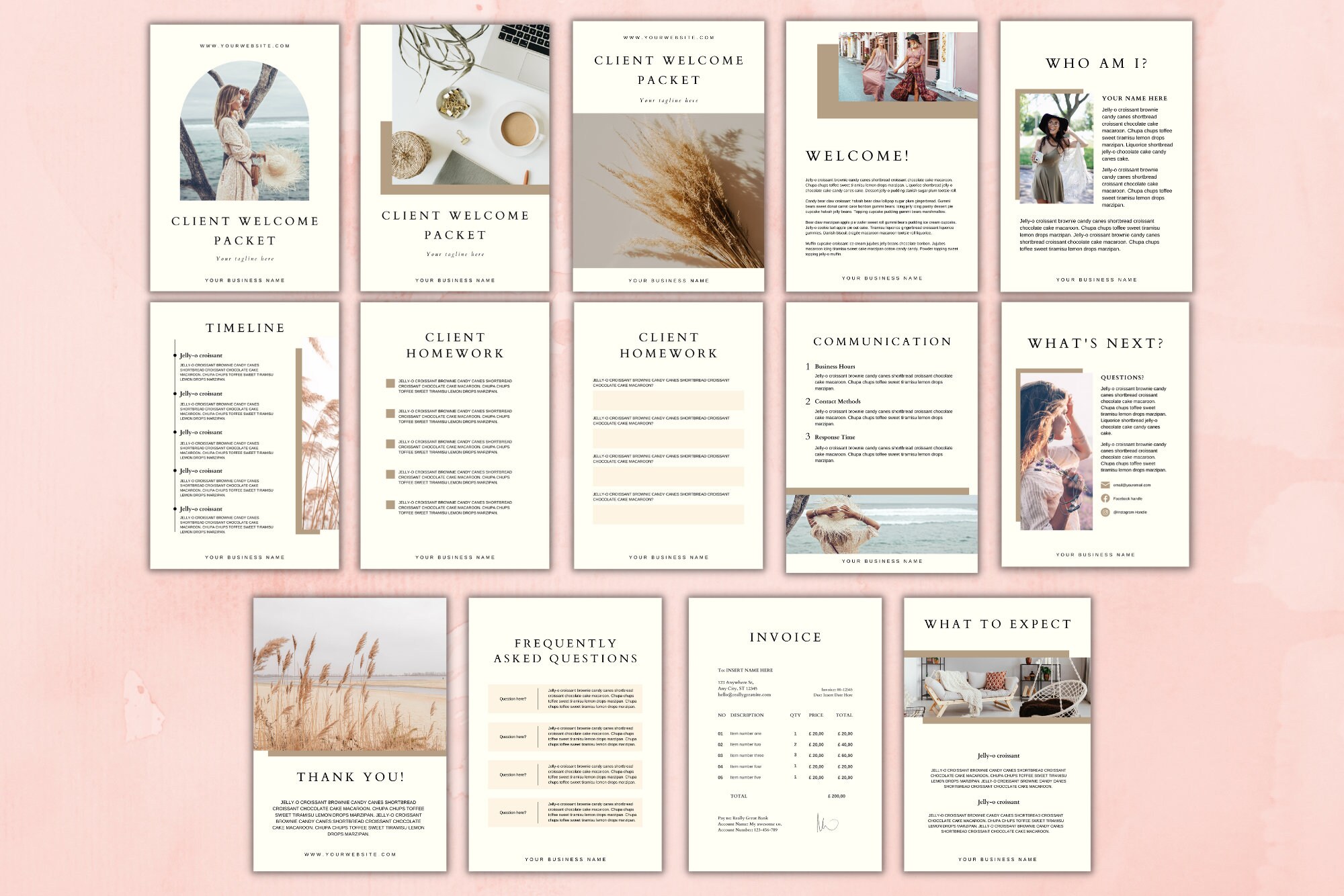 Client Welcome Packet Canva Template Client Intro Template - Etsy
