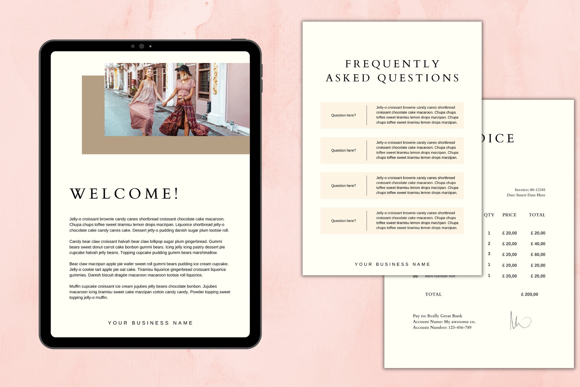 Client Welcome Packet Canva Template Client Intro Template - Etsy
