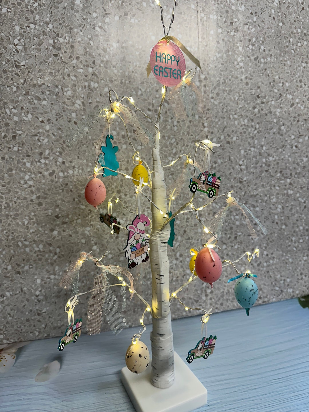 Easter Lighted Tree, Birch Easter Tree, Easter Decoration, Easter Decor ...