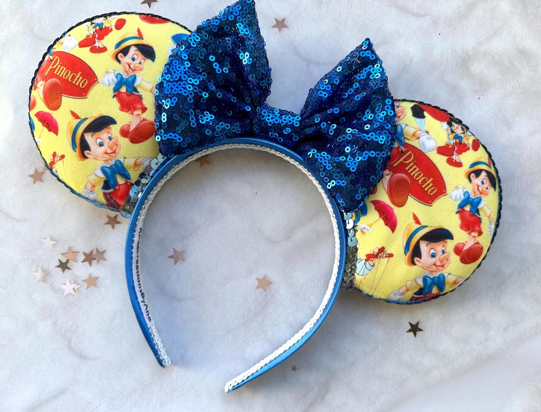 Pinocchio Inspered Mouse Ears, Pinocchio Movie Ears - Etsy