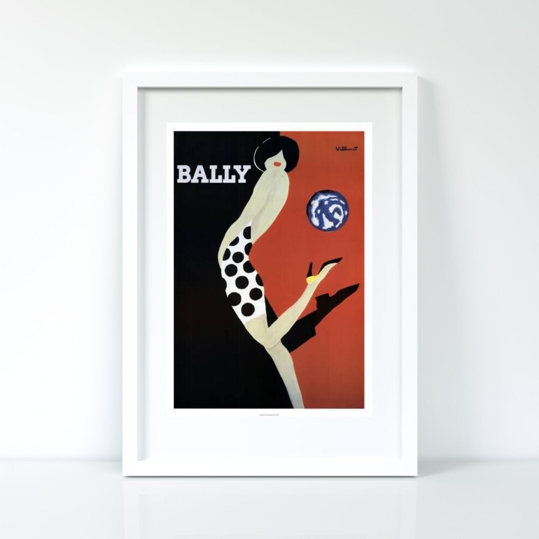 Bally Print, Retro Fashion Poster, Art Decor, Vintage - Etsy