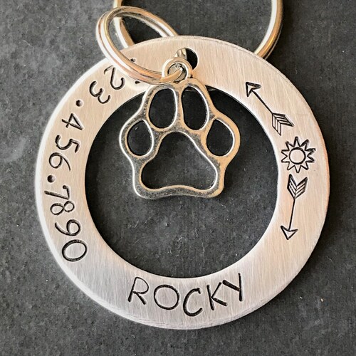 Hello I'm Name Dog Tag Dog Pet Tag Cat Tag Cat Id | Etsy