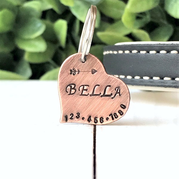 Heart Dog Tag - Etsy
