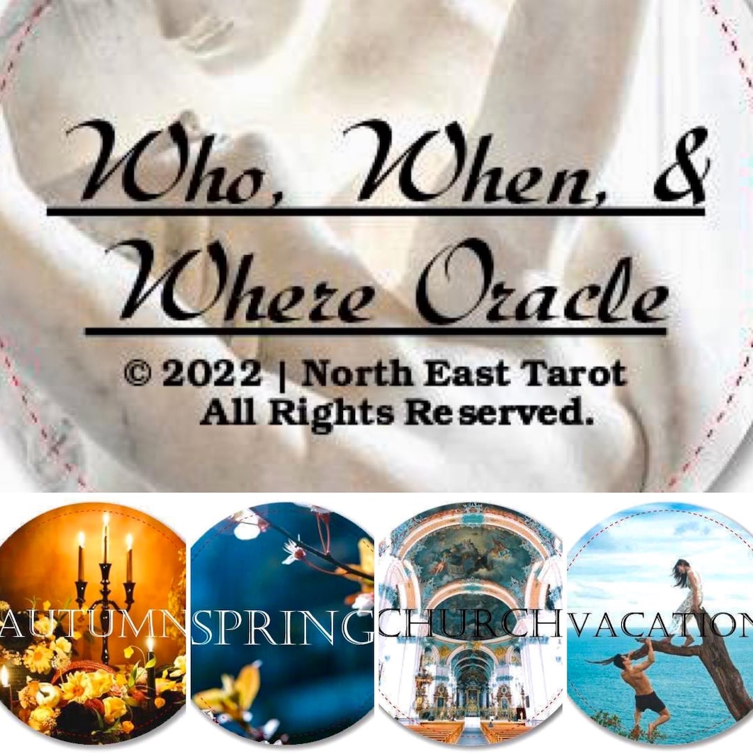 Who, When, & Where Oracle Cards - Etsy