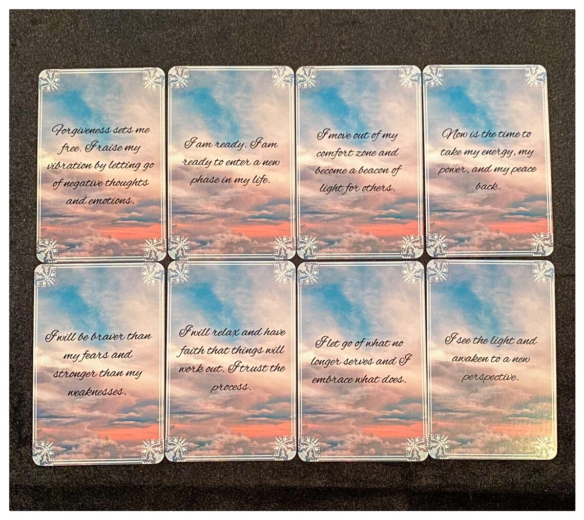 Positive Self Empowerment Cards Daily Affirmations That - Etsy