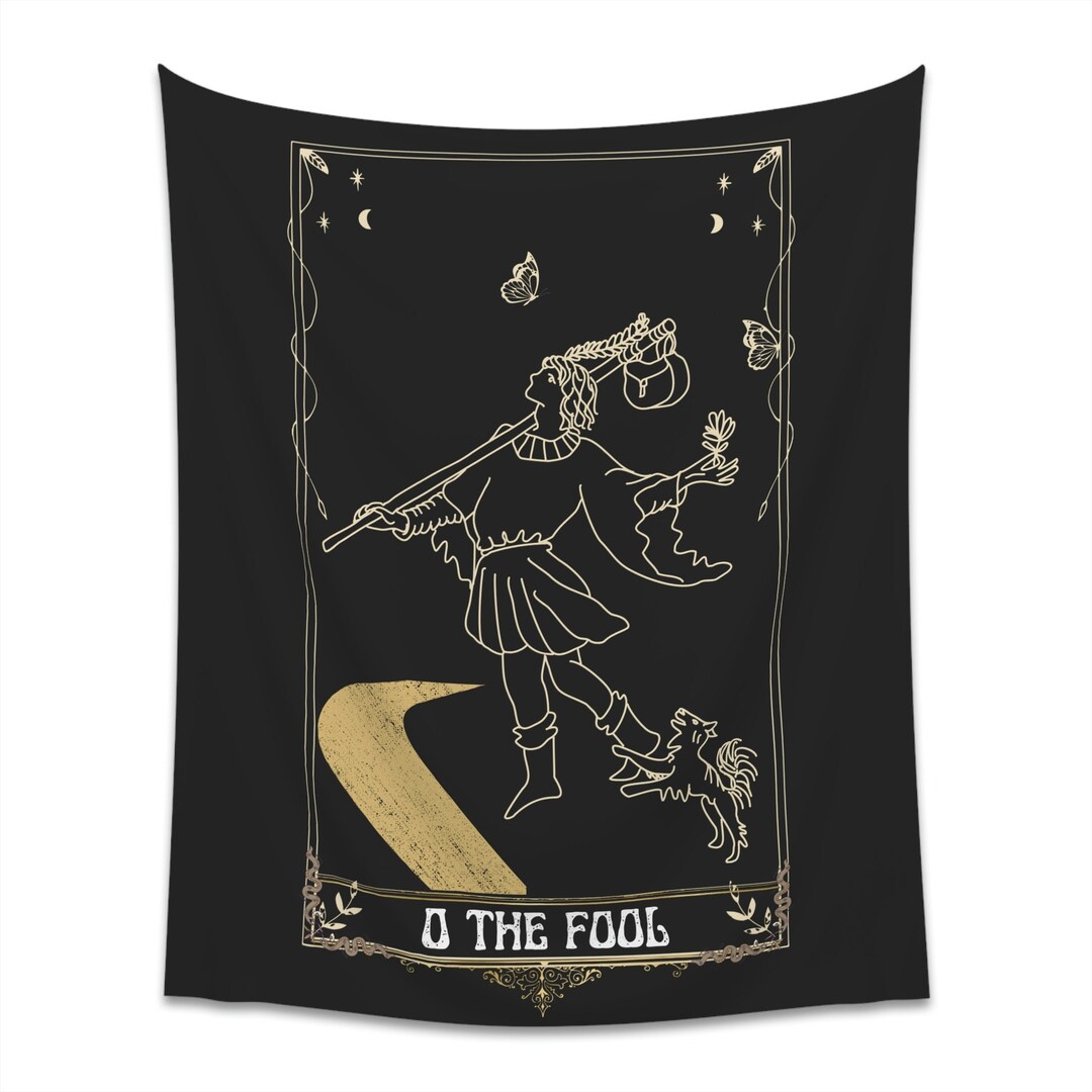 The Fool Major Arcana Tarot Card Gothic Tapestry Limited - Etsy