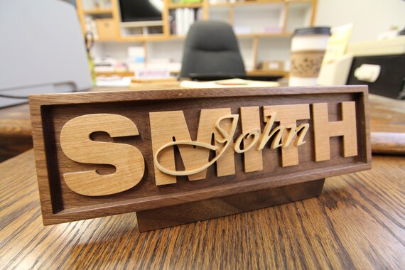 Personalized Desk Name Plate Etsy