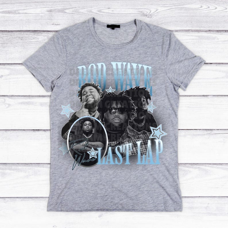 Rod Wave PNG, Light Blue Rod, Last Lap Tour, Rod Wave Shirt Design ...