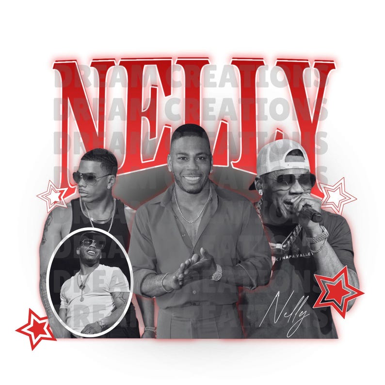 Nelly PNG, Digital Download, Nelly, Cute Png, Red Png, Nelly Tee Design ...