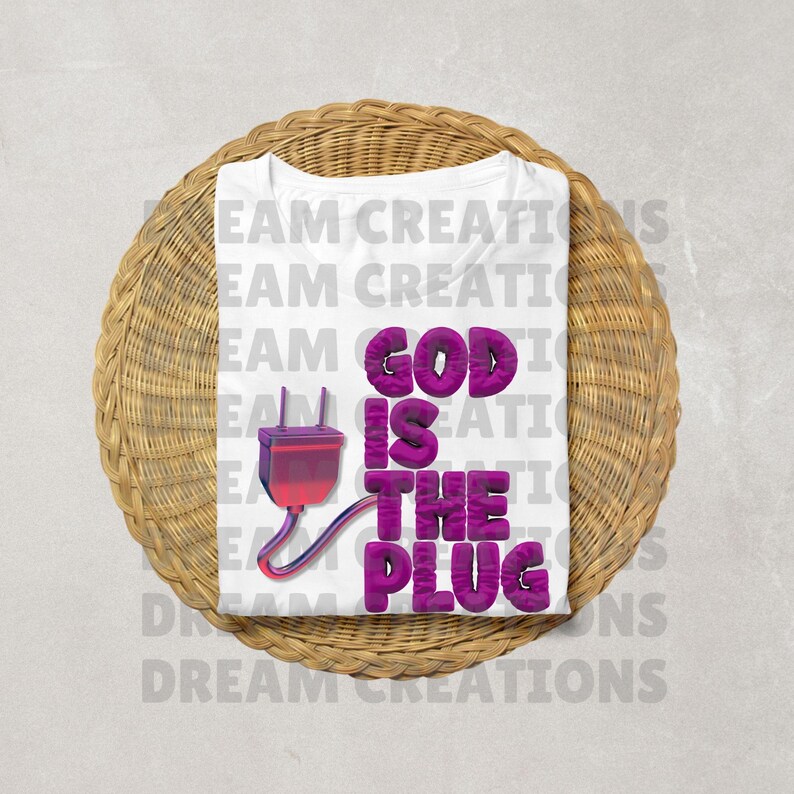 God is the Plug PNG, God PNG, Statement Png - Etsy