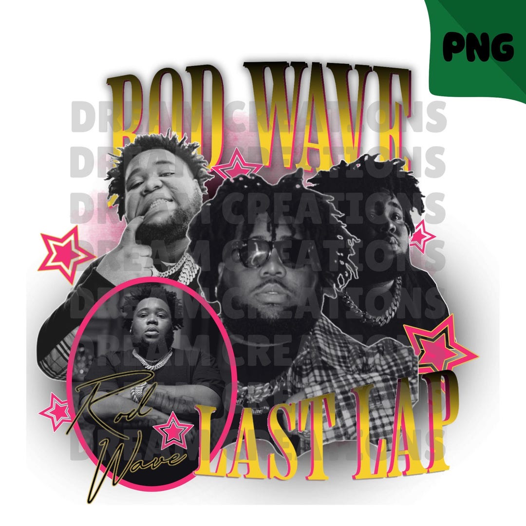 Rod Wave PNG, Red Rod Wave, Last Lap Tour, Rod Wave Shirt Design, Last ...