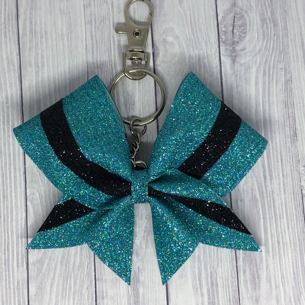 Cheer Bow Key Chain - Etsy