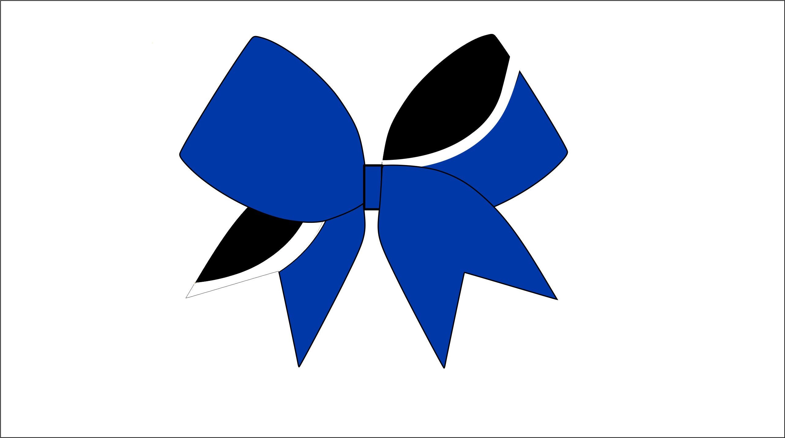 Blue Cheer Bows Clip Art