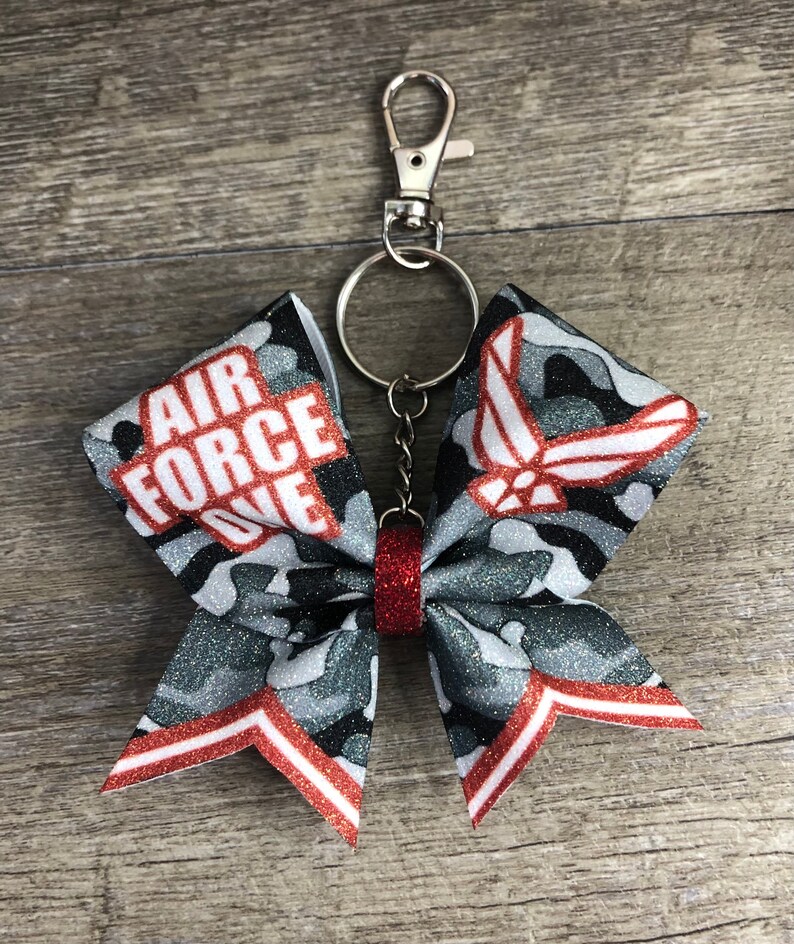 Team Cheer Bow Keychains Mini Bow Keychain to Match Your - Etsy