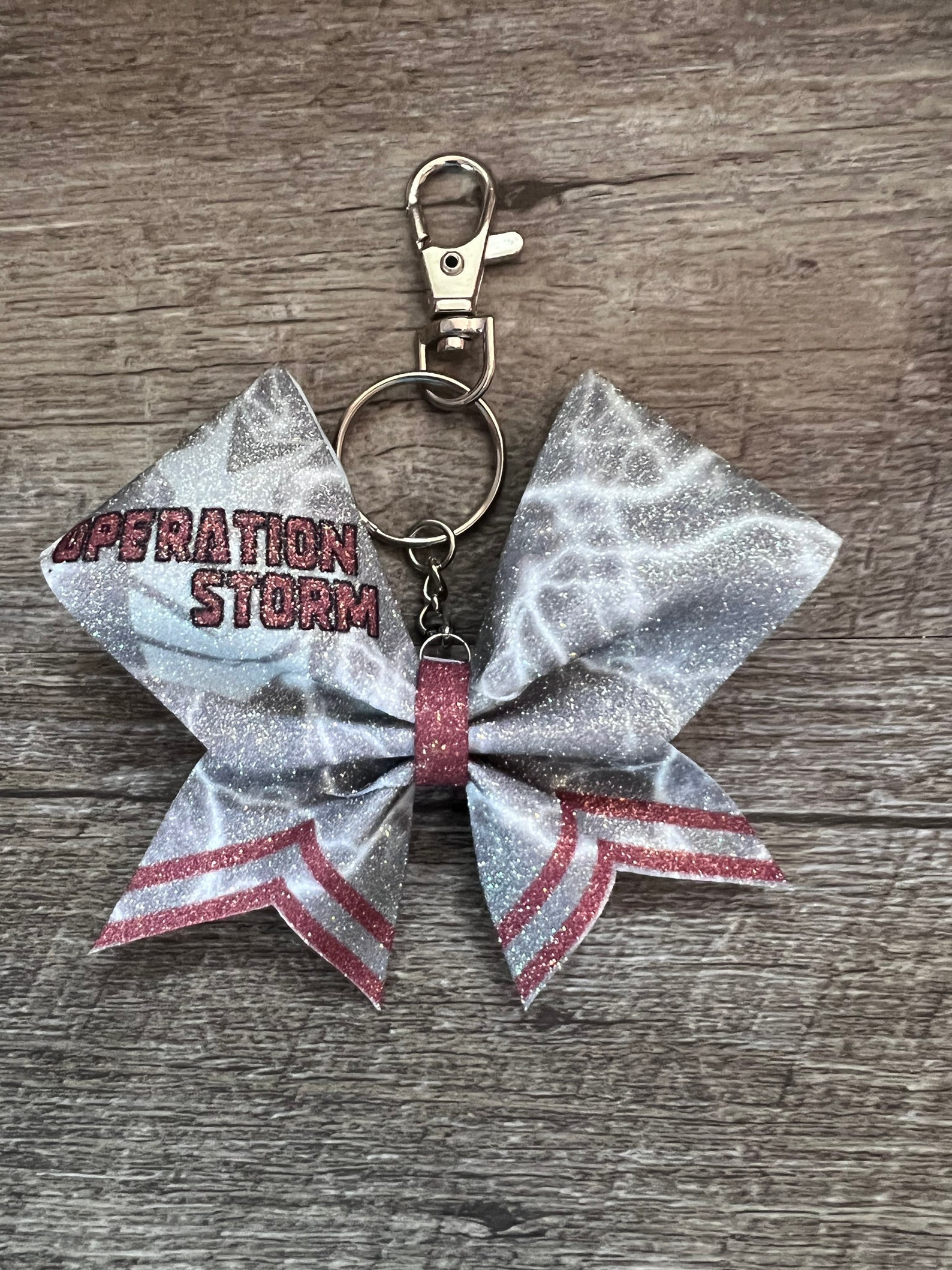 Team Cheer Bow Keychains Mini Bow Keychain to Match Your - Etsy