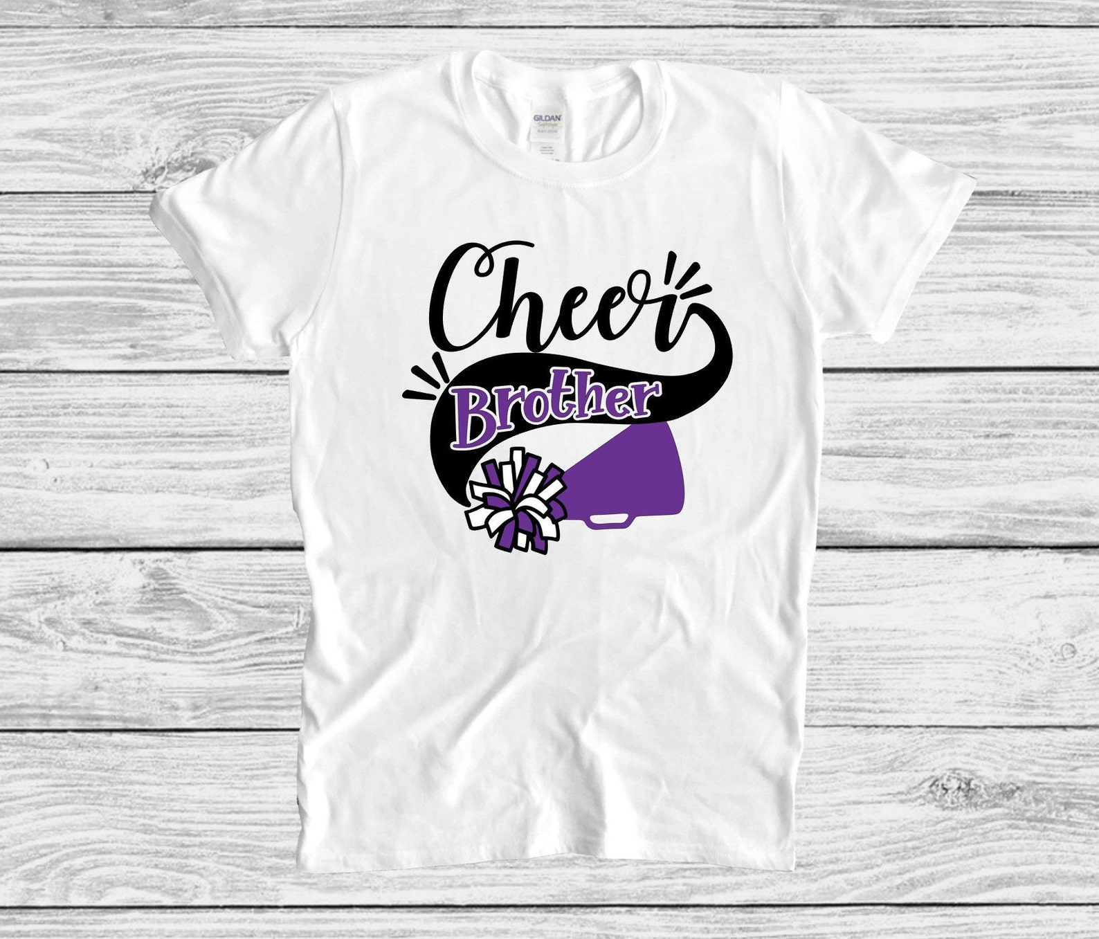 Cheer Brother Shirt Template SVG PNG Jpeg DXF Digital | Etsy