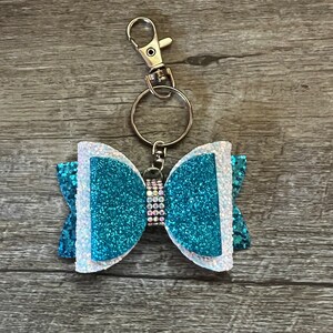 Mini Dolly Cheerbow Keychains Dolly Cheerbows Chunky Glitter Bows - Etsy