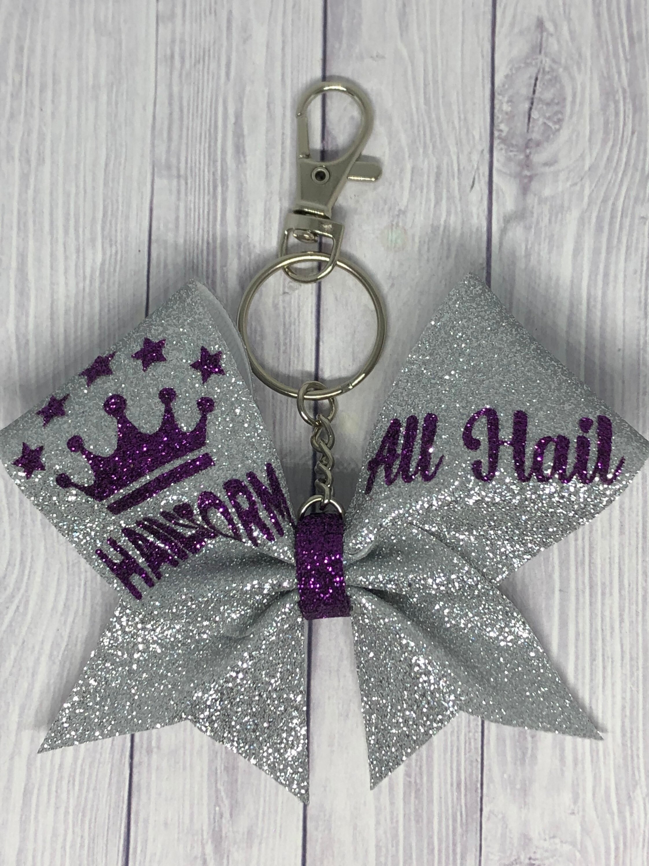 Team Cheer Bow Keychains Mini bow keychain to match your | Etsy