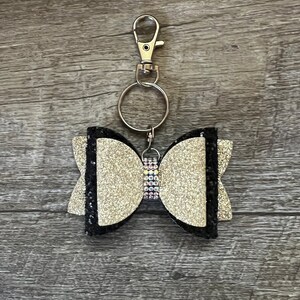 Mini Dolly Cheerbow Keychains Dolly Cheerbows Chunky Glitter Bows - Etsy