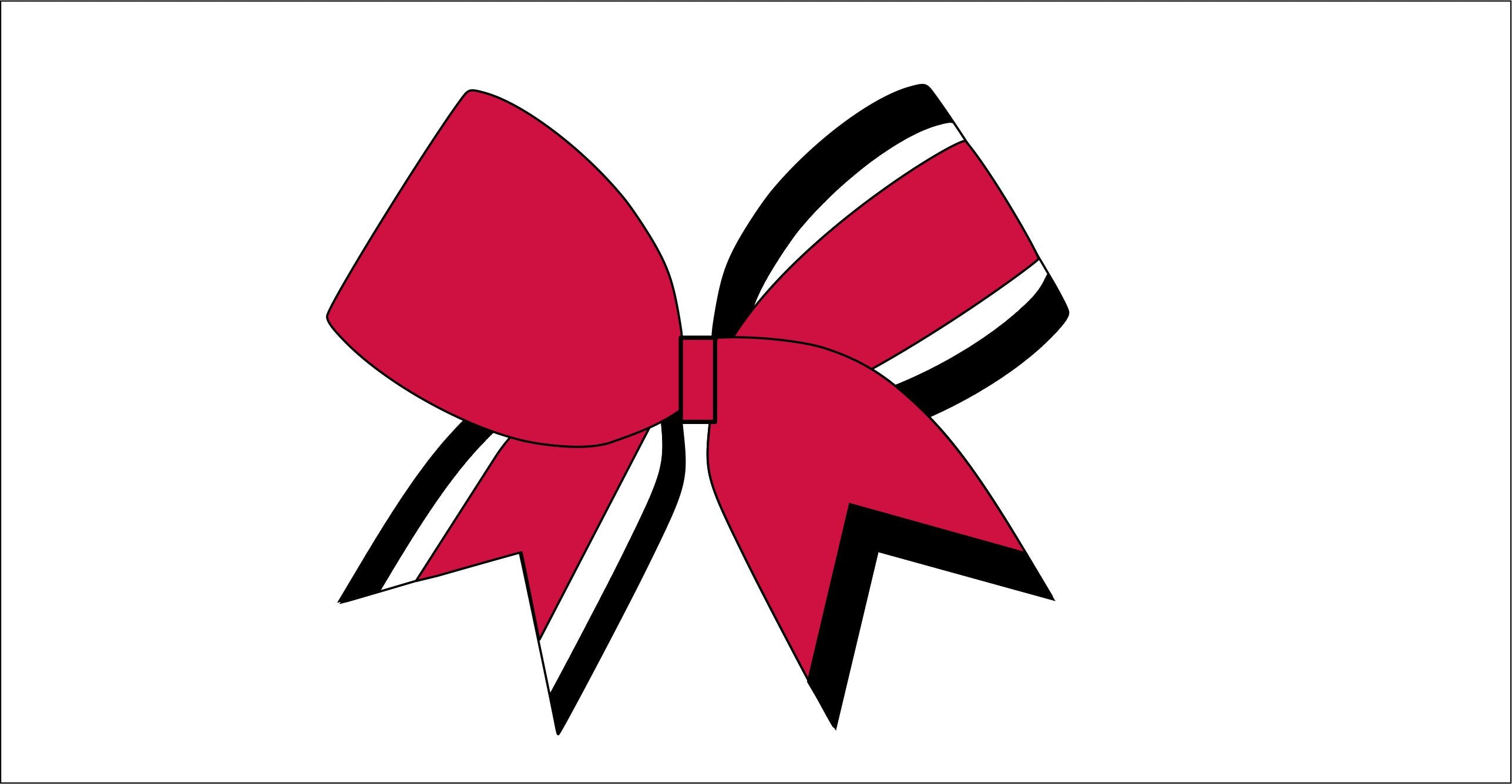 Cheer Bow Outline