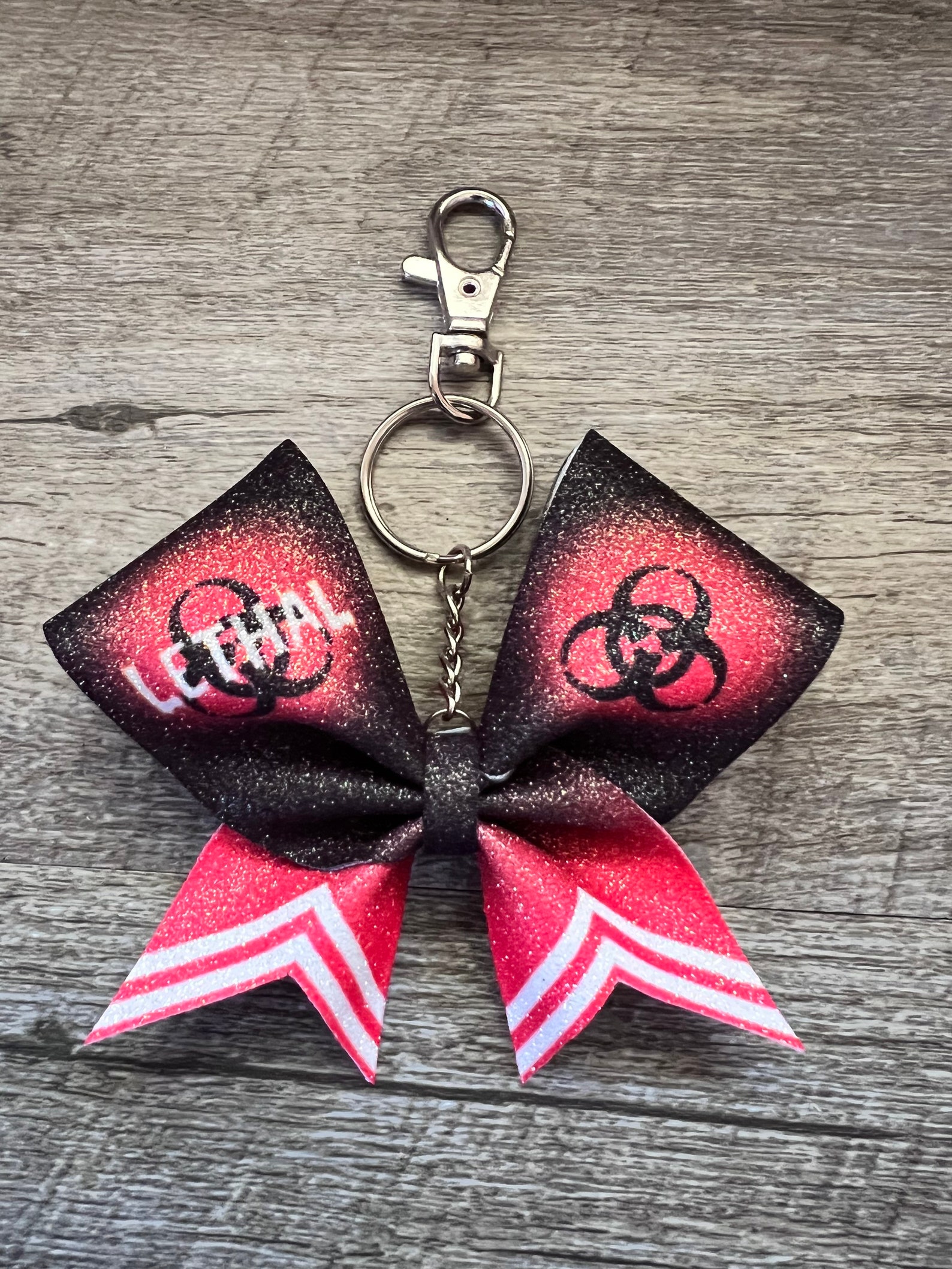 Team Cheer Bow Keychains Mini Bow Keychain to Match Your - Etsy