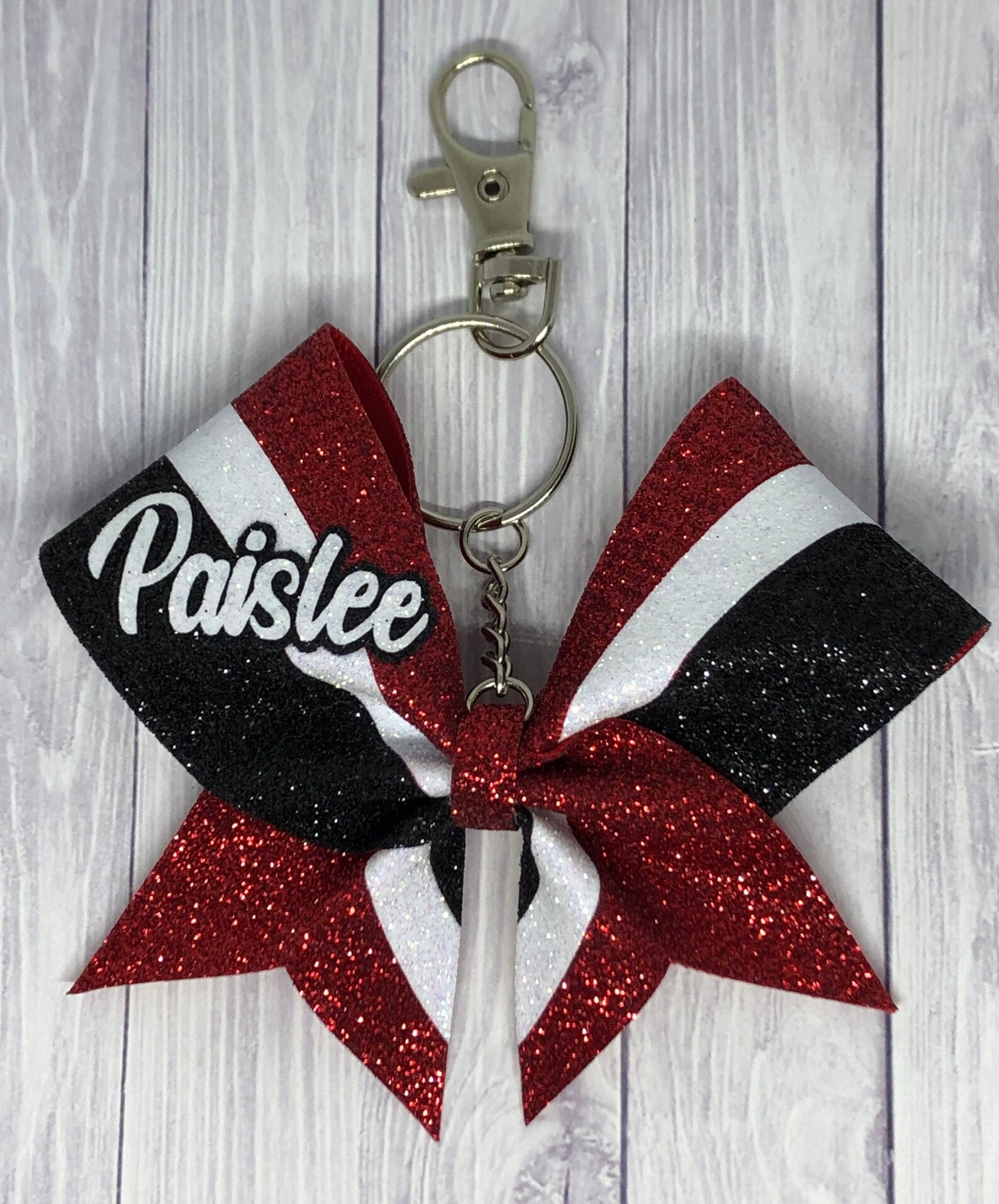 Mini Cheer Bow Keychains Tri-color - Etsy