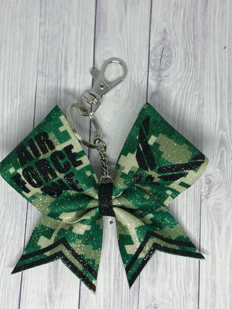 Team Cheer Bow Keychains Mini Bow Keychain to Match Your - Etsy