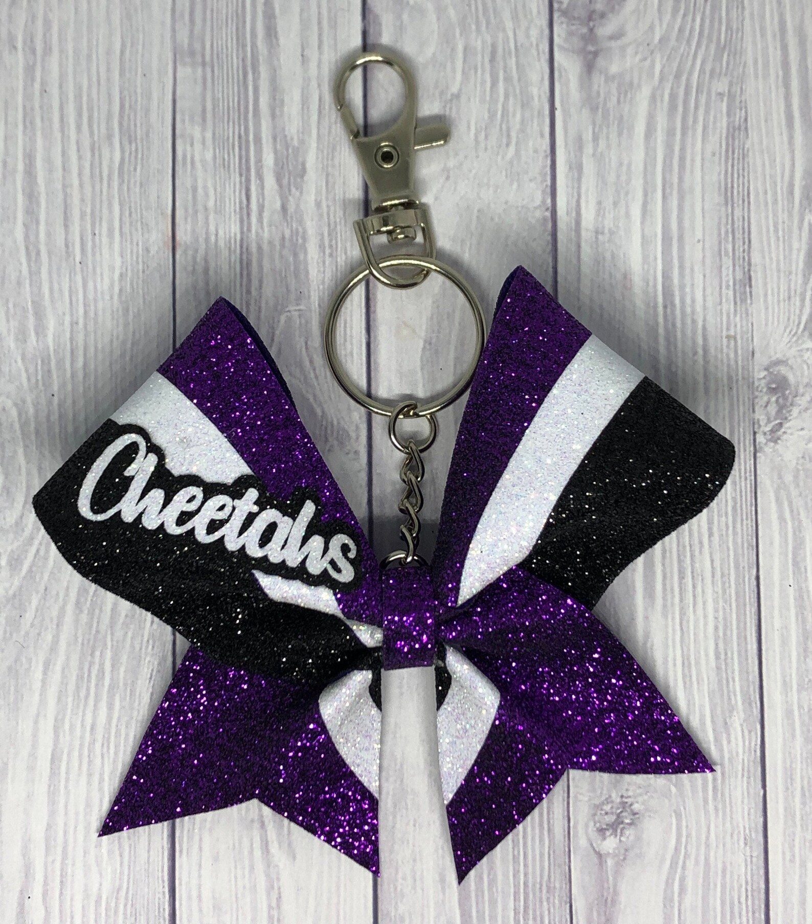 Mini Cheer Bow Keychains Tri-color - Etsy