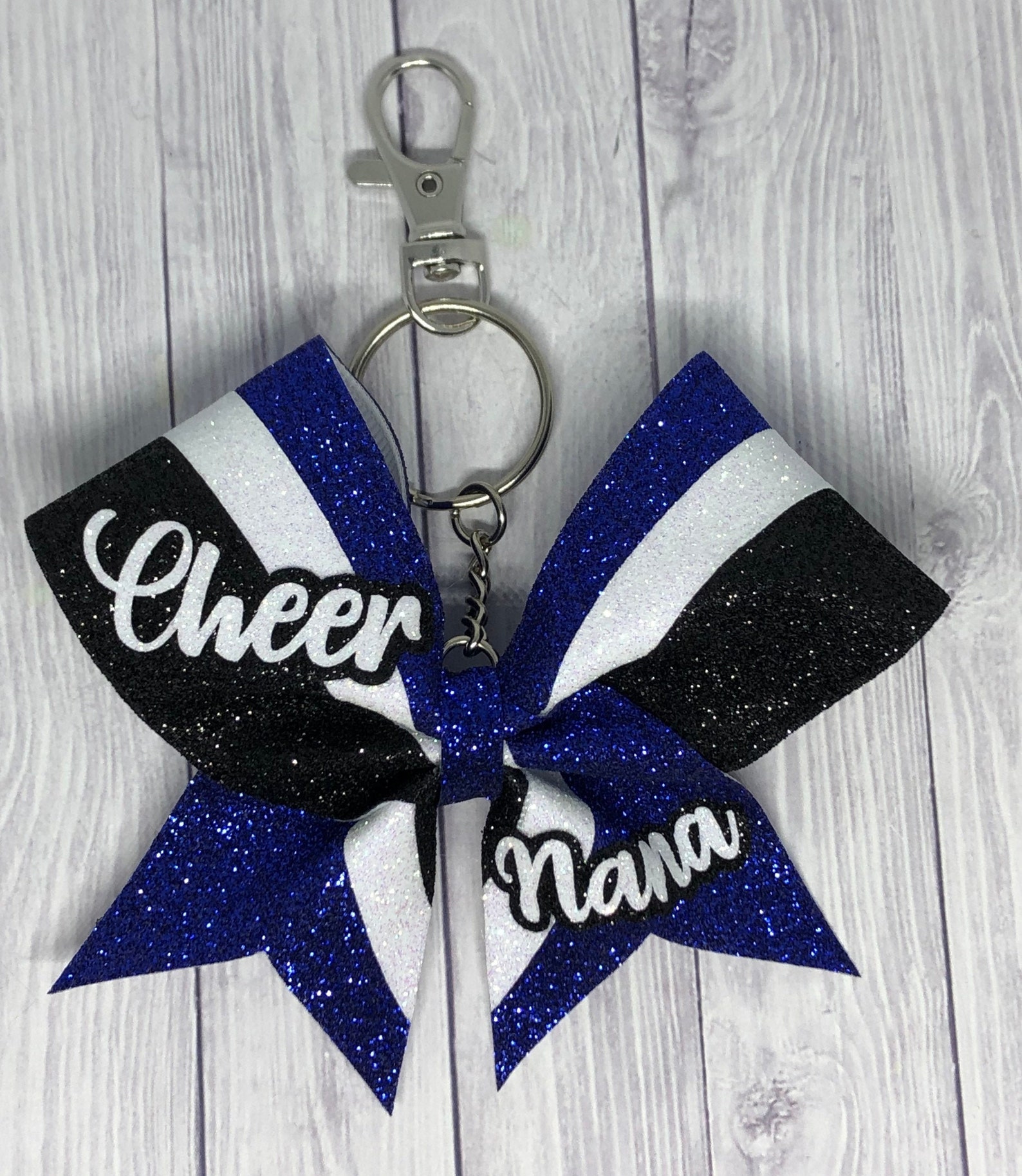 Mini Cheer Bow Keychains Tri-color - Etsy