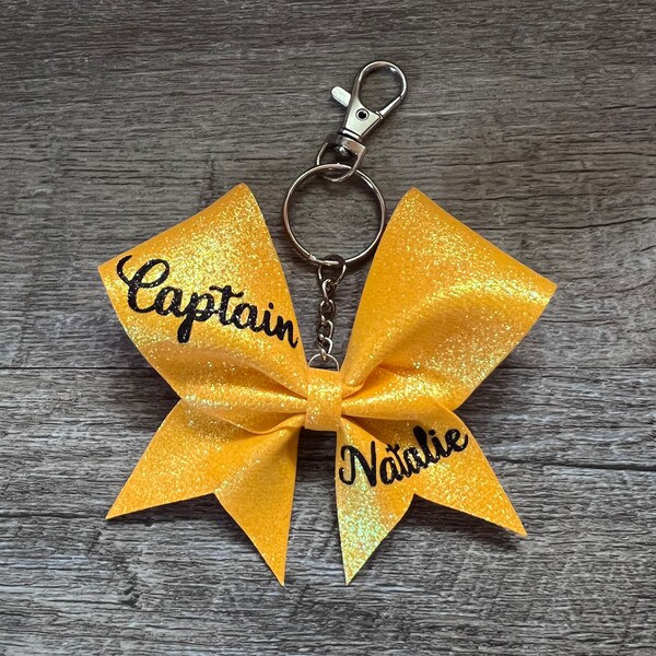 Cheer Bow Key Chain - Etsy