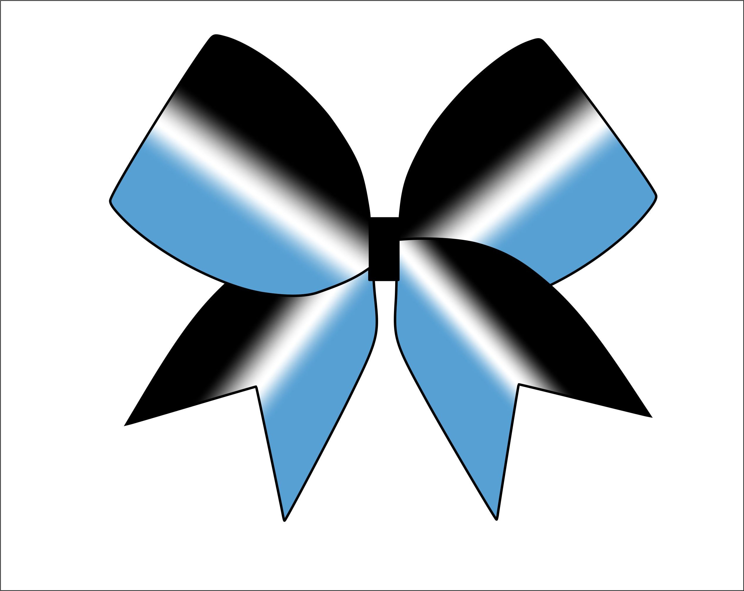 Blue Cheer Bow Clipart