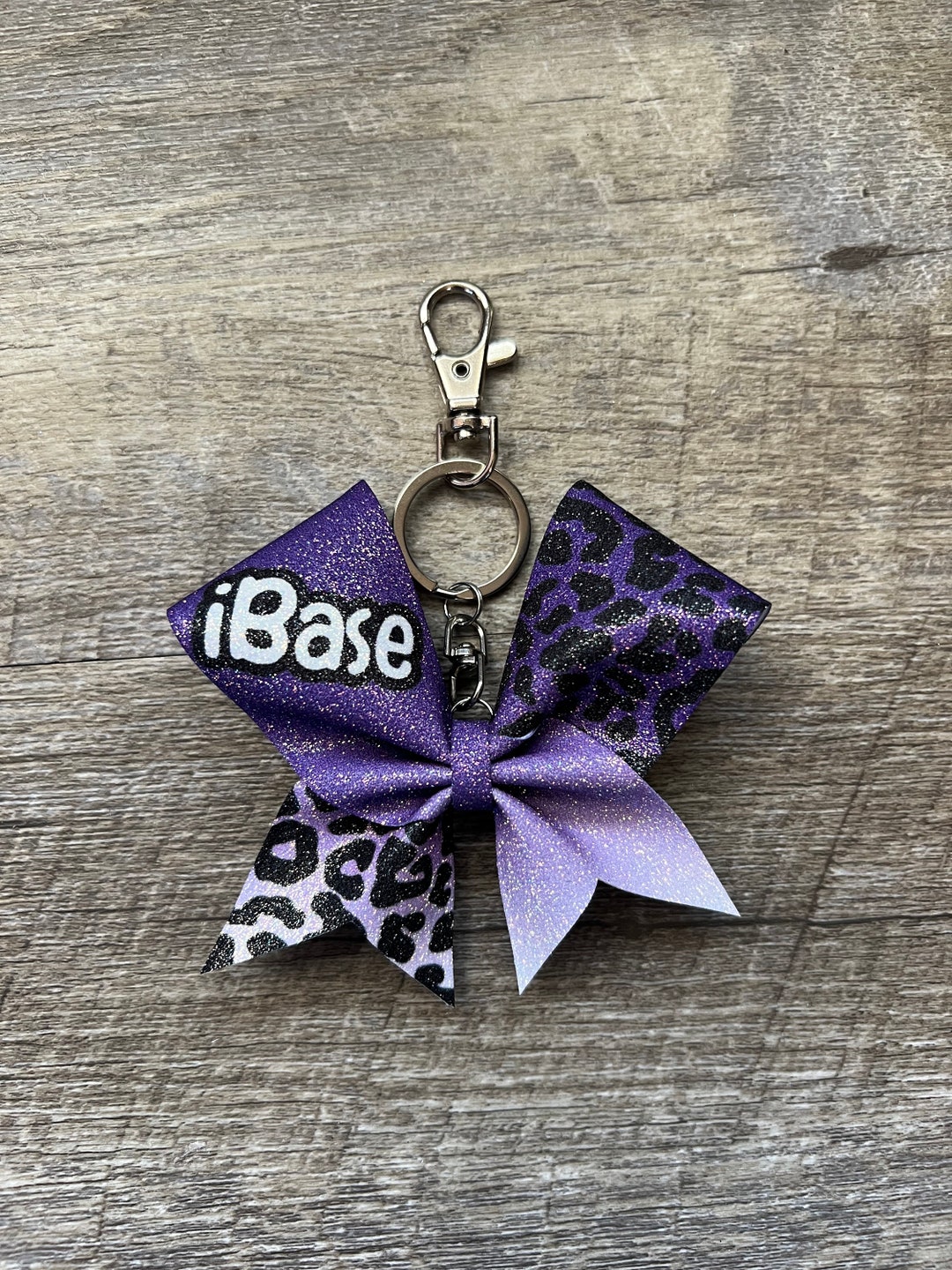 Ibase Cheerbow Keychains - Cheetah Print Glitter Sublimation - Base ...