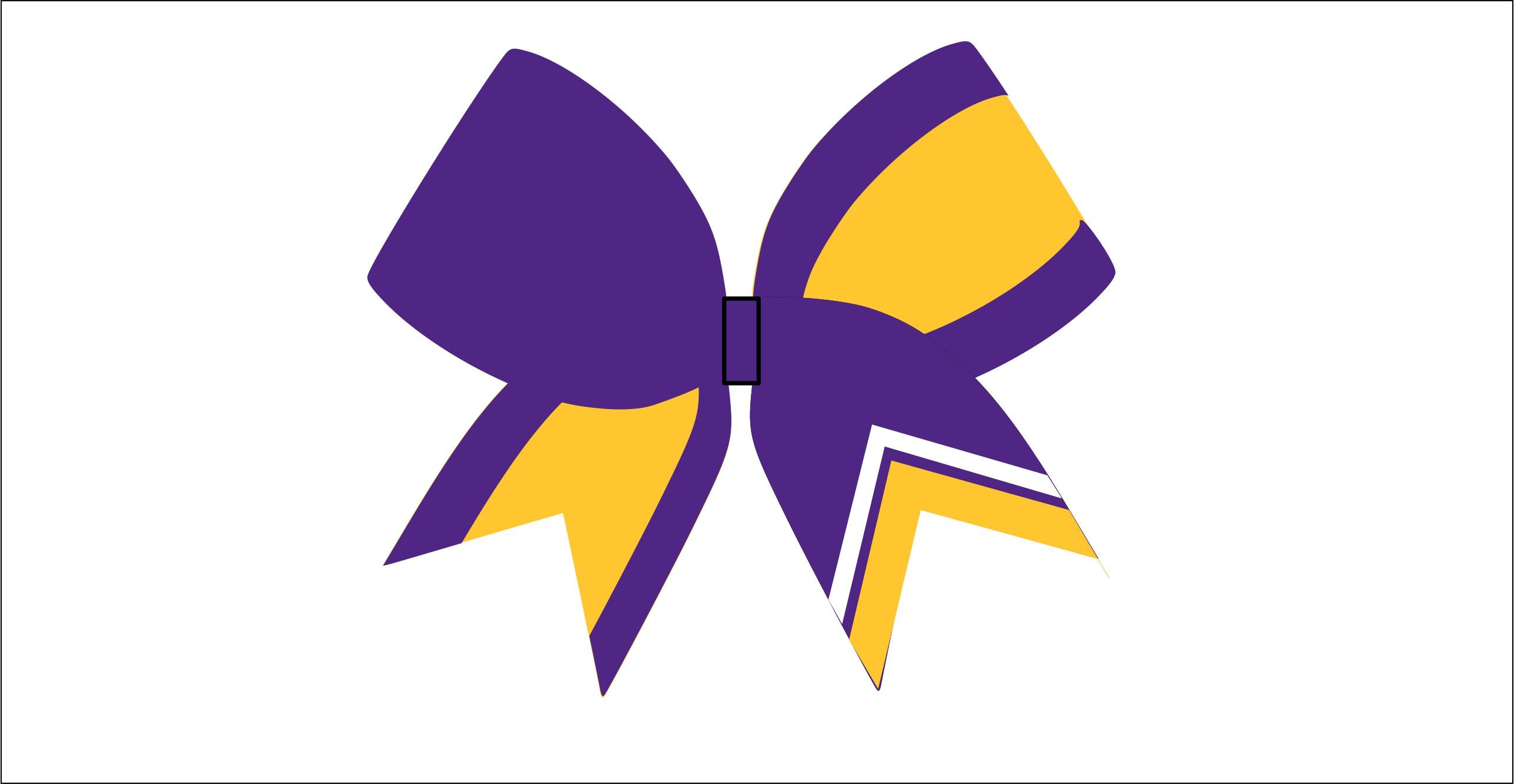 Purple Cheer Bow Clipart