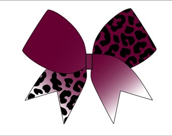 Maroon Cheer Bow - Etsy