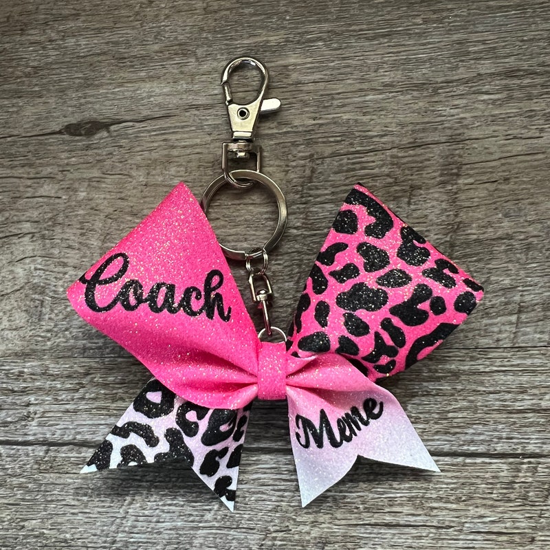 Cheer Bow Key Chain - Etsy